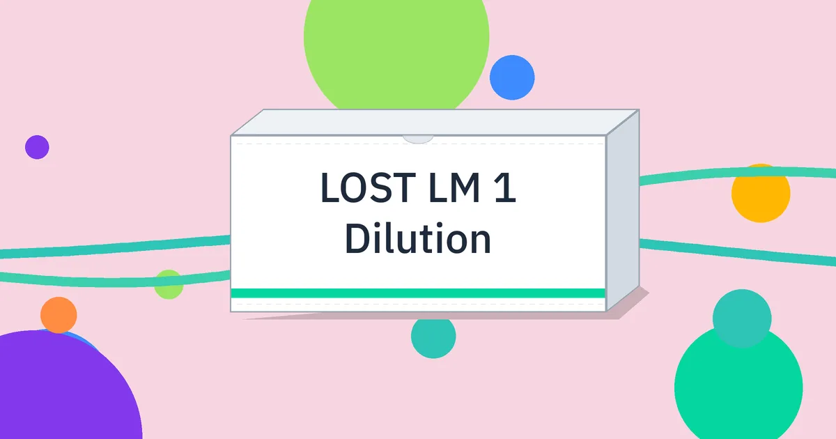 Symbolbild: Packung mit der Aufschrift LOST LM 1 Dilution (PZN 13536044) – Verfügbarkeit und Bezug in Apotheken in Frankfurt am Main