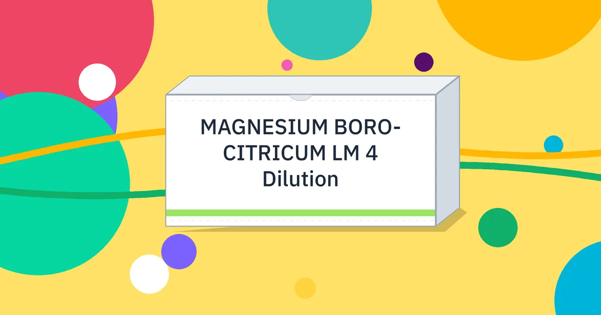 Symbolbild: Packung mit der Aufschrift MAGNESIUM BORO-CITRICUM LM 4 Dilution (PZN 12936480) – Verfügbarkeit und Bezug in Apotheken in Frankfurt am Main