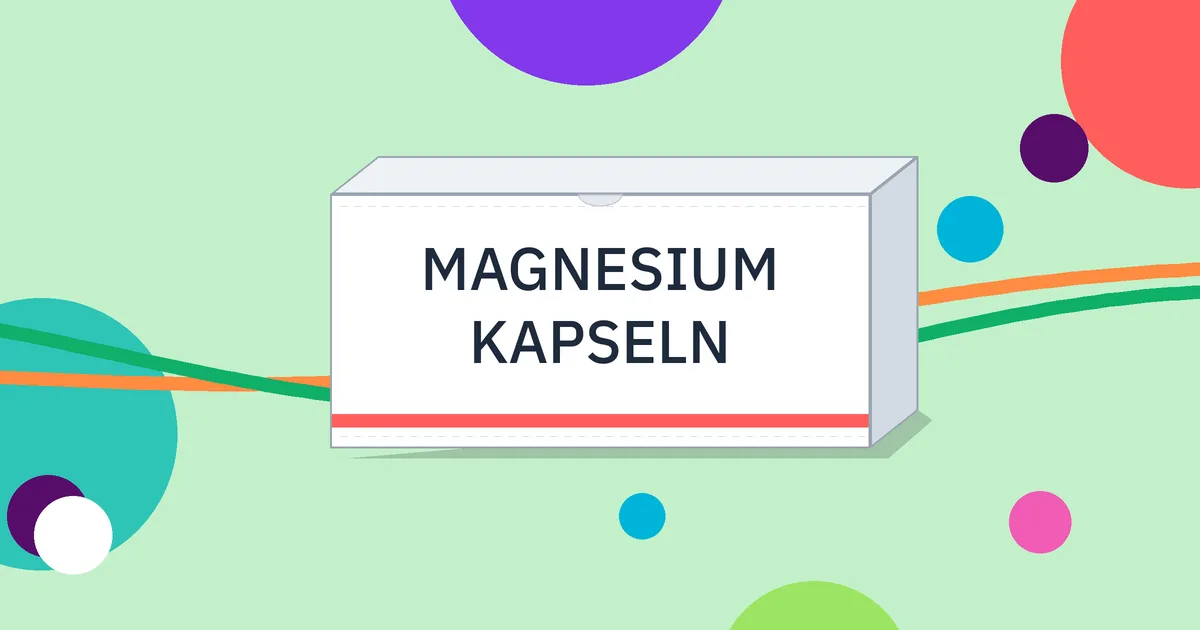 Symbolbild: Packung mit der Aufschrift MAGNESIUM KAPSELN (PZN 07575933) – Verfügbarkeit und Bezug in Apotheken in Frankfurt am Main