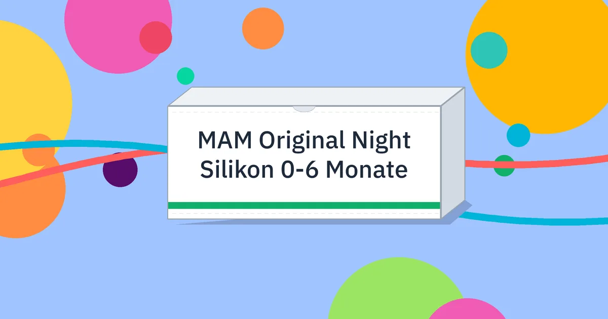 Symbolbild: Packung mit der Aufschrift MAM Original Night Silikon 0-6 Monate (PZN 18889310) – Verfügbarkeit und Bezug in Apotheken in Frankfurt am Main