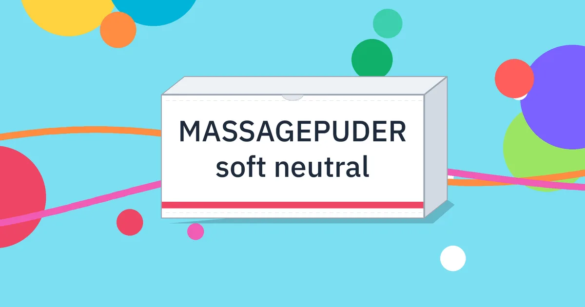 Symbolbild: Packung mit der Aufschrift MASSAGEPUDER soft neutral (PZN 17244166) – Verfügbarkeit und Bezug in Apotheken in Frankfurt am Main