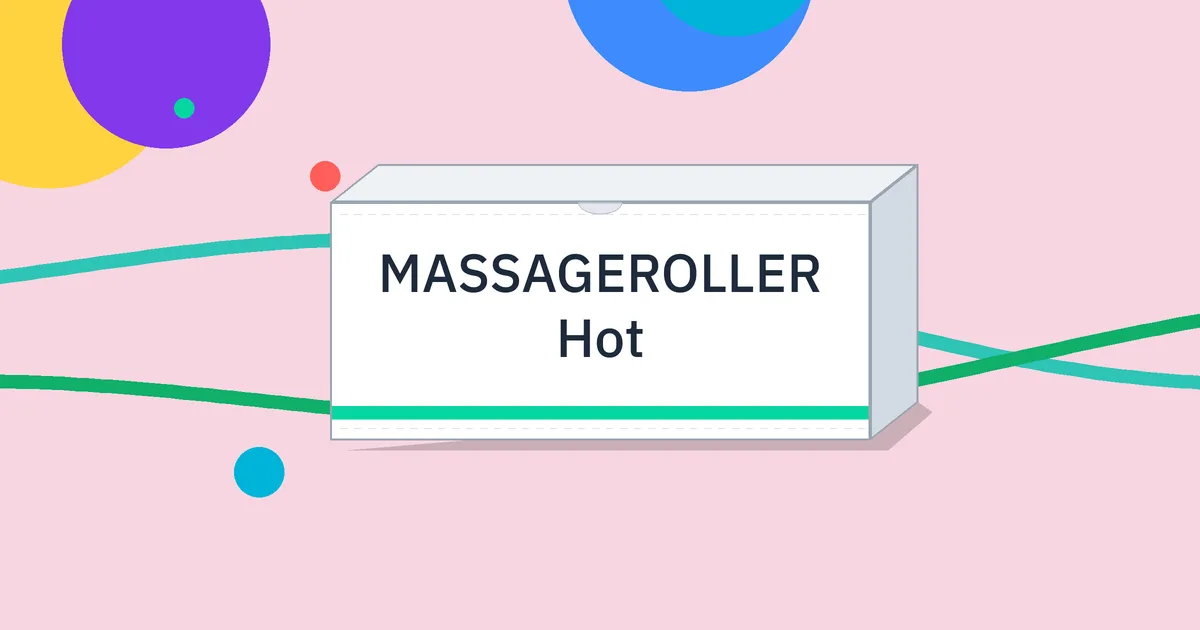 Symbolbild: Packung mit der Aufschrift MASSAGEROLLER Hot (PZN 19237302) – Verfügbarkeit und Bezug in Apotheken in Frankfurt am Main