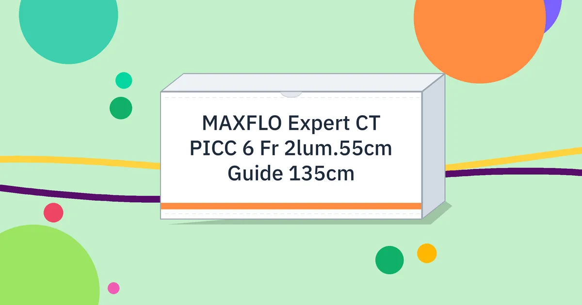 Symbolbild: Packung mit der Aufschrift MAXFLO Expert CT PICC 6 Fr 2lum.55cm Guide 135cm (PZN 15209639) – Verfügbarkeit und Bezug in Apotheken in Frankfurt am Main