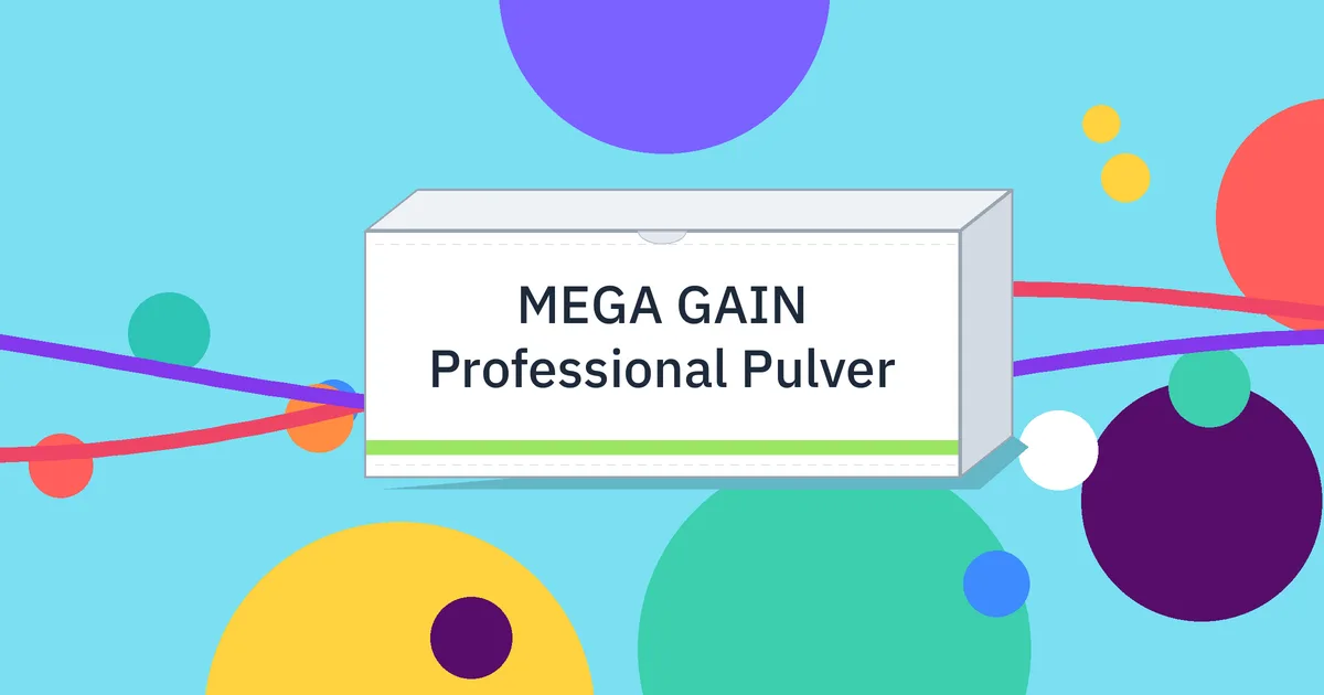 Symbolbild: Packung mit der Aufschrift MEGA GAIN Professional Pulver (PZN 06951788) – Verfügbarkeit und Bezug in Apotheken in Frankfurt am Main