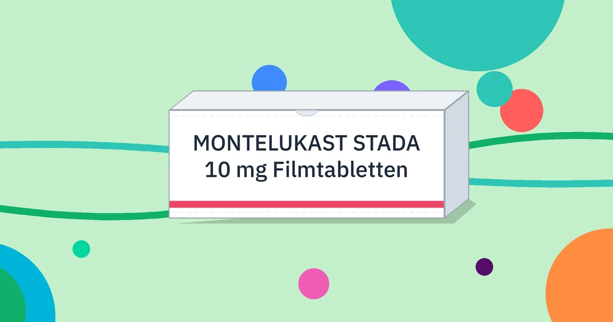 Symbolbild: Packung mit der Aufschrift MONTELUKAST STADA 10 mg Filmtabletten (PZN 00866455) – Verfügbarkeit und Bezug in Apotheken in Frankfurt am Main