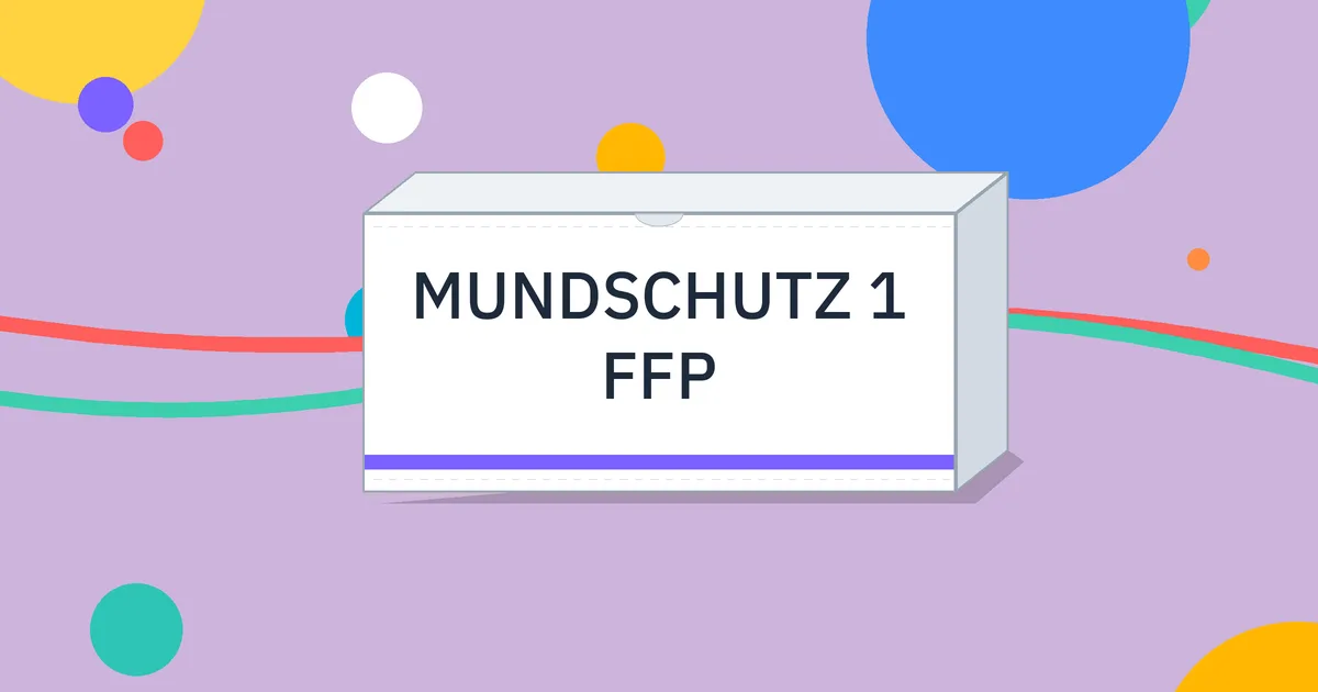 Symbolbild: Packung mit der Aufschrift MUNDSCHUTZ 1 FFP (PZN 16588610) – Verfügbarkeit und Bezug in Apotheken in Frankfurt am Main
