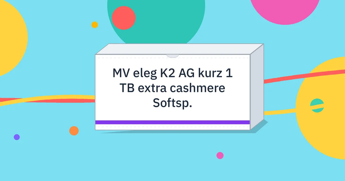 Symbolbild: Packung mit der Aufschrift MV eleg K2 AG kurz 1 TB extra cashmere Softsp. (PZN 14673671) – Verfügbarkeit und Bezug in Apotheken in Frankfurt am Main