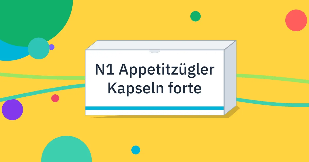 Symbolbild: Packung mit der Aufschrift N1 Appetitzügler Kapseln forte (PZN 18295958) – Verfügbarkeit und Bezug in Apotheken in Frankfurt am Main