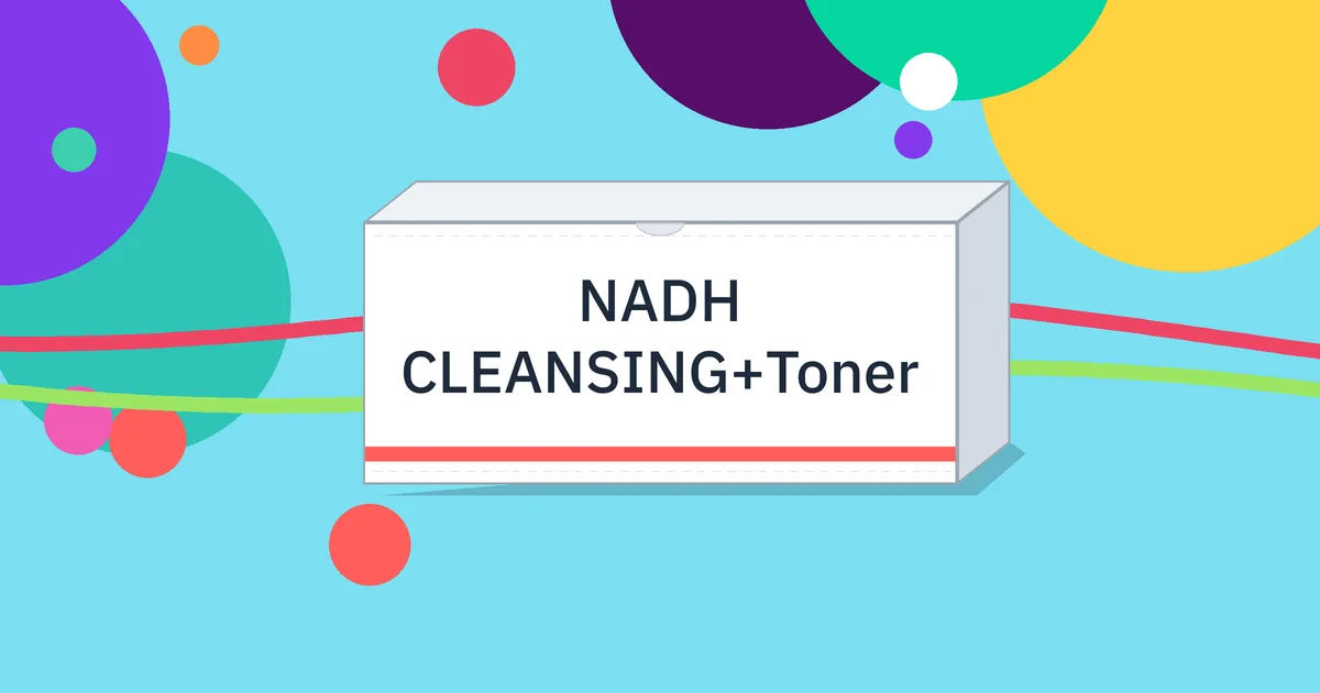 Symbolbild: Packung mit der Aufschrift NADH CLEANSING+Toner (PZN 11112067) – Verfügbarkeit und Bezug in Apotheken in Frankfurt am Main