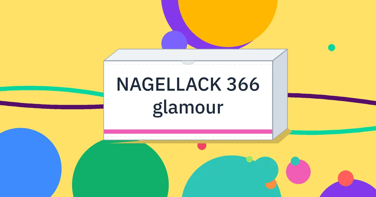 Symbolbild: Packung mit der Aufschrift NAGELLACK 366 glamour (PZN 10850099) – Verfügbarkeit und Bezug in Apotheken in Frankfurt am Main