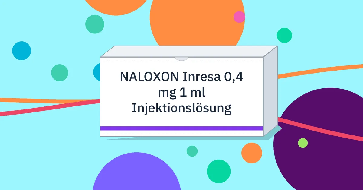 Symbolbild: Packung mit der Aufschrift NALOXON Inresa 0,4 mg 1 ml Injektionslösung (PZN 07714062) – Verfügbarkeit und Bezug in Apotheken in Frankfurt am Main