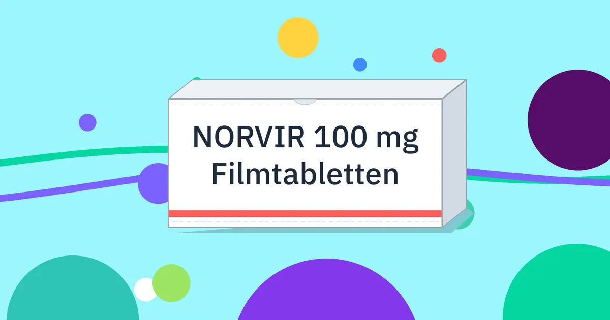 Symbolbild: Packung mit der Aufschrift NORVIR 100 mg Filmtabletten (PZN 10070160) – Verfügbarkeit und Bezug in Apotheken in Frankfurt am Main