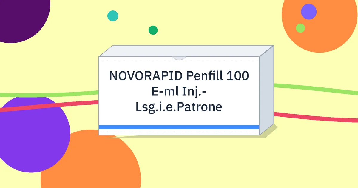 Symbolbild: Packung mit der Aufschrift NOVORAPID Penfill 100 E-ml Inj.-Lsg.i.e.Patrone (PZN 04245980) – Verfügbarkeit und Bezug in Apotheken in Frankfurt am Main