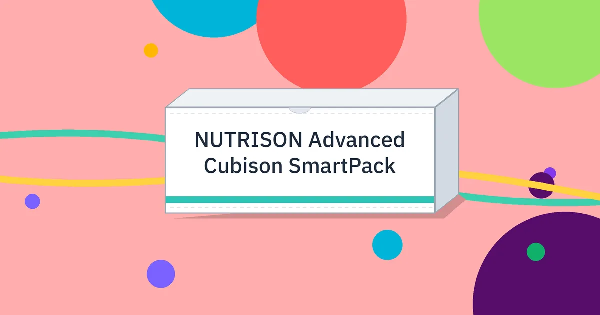Symbolbild: Packung mit der Aufschrift NUTRISON Advanced Cubison SmartPack (PZN 14132685) – Verfügbarkeit und Bezug in Apotheken in Frankfurt am Main
