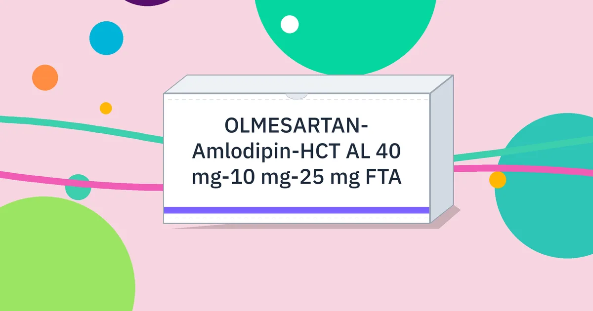 Symbolbild: Packung mit der Aufschrift OLMESARTAN-Amlodipin-HCT AL 40 mg-10 mg-25 mg FTA (PZN 16736223) – Verfügbarkeit und Bezug in Apotheken in Frankfurt am Main