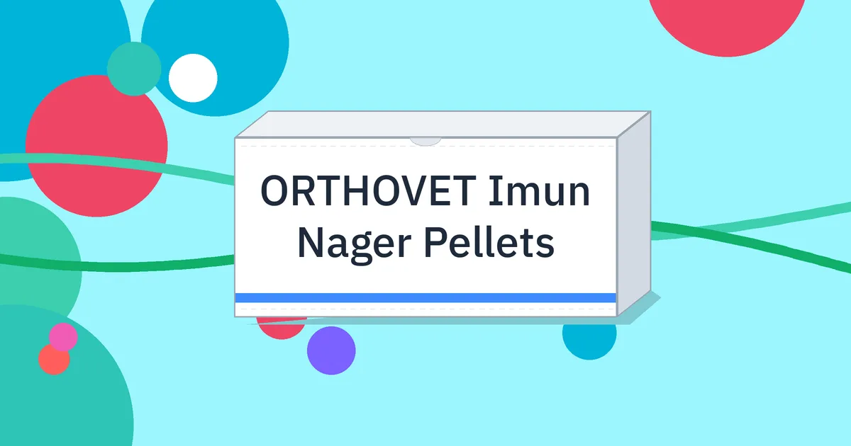 Symbolbild: Packung mit der Aufschrift ORTHOVET Imun Nager Pellets (PZN 14320406) – Verfügbarkeit und Bezug in Apotheken in Frankfurt am Main