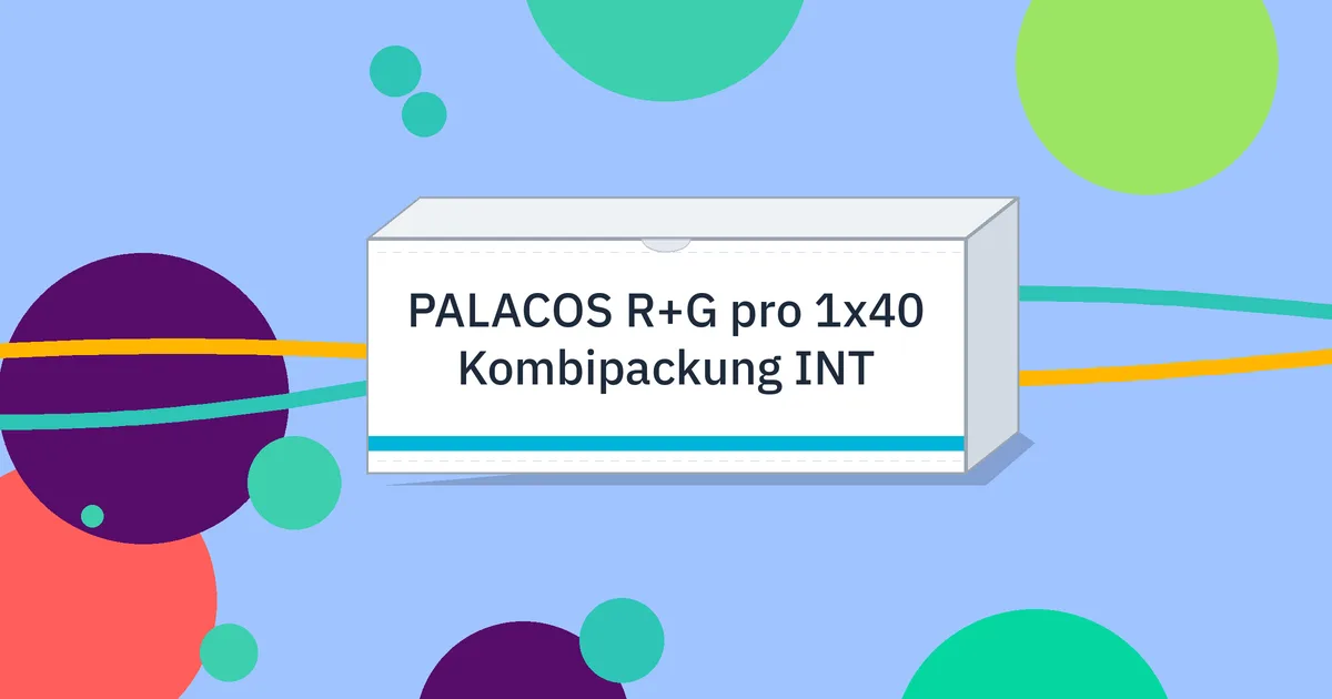Symbolbild: Packung mit der Aufschrift PALACOS R+G pro 1x40 Kombipackung INT (PZN 14406036) – Verfügbarkeit und Bezug in Apotheken in Frankfurt am Main