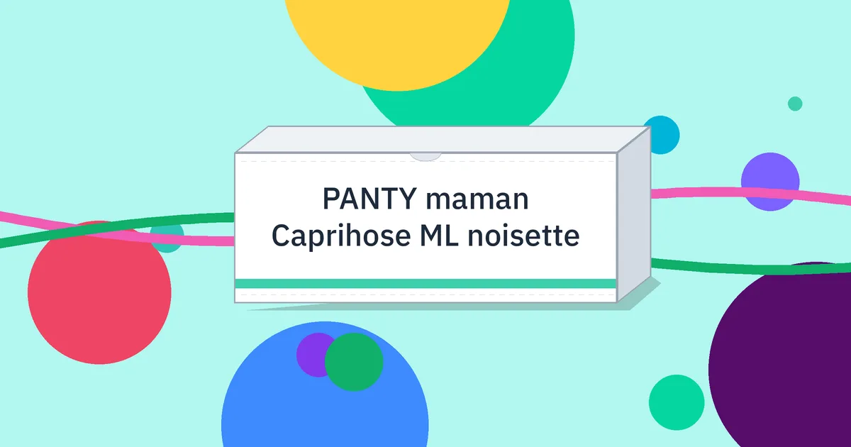 Symbolbild: Packung mit der Aufschrift PANTY maman Caprihose ML noisette (PZN 16190244) – Verfügbarkeit und Bezug in Apotheken in Frankfurt am Main