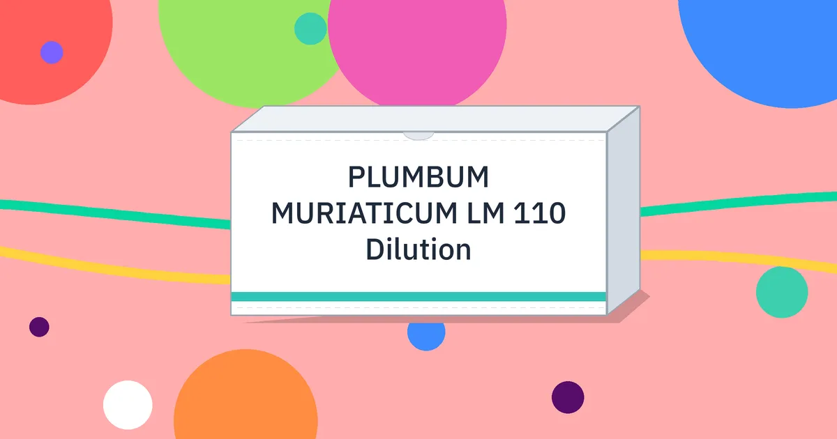 Symbolbild: Packung mit der Aufschrift PLUMBUM MURIATICUM LM 110 Dilution (PZN 13041880) – Verfügbarkeit und Bezug in Apotheken in Frankfurt am Main