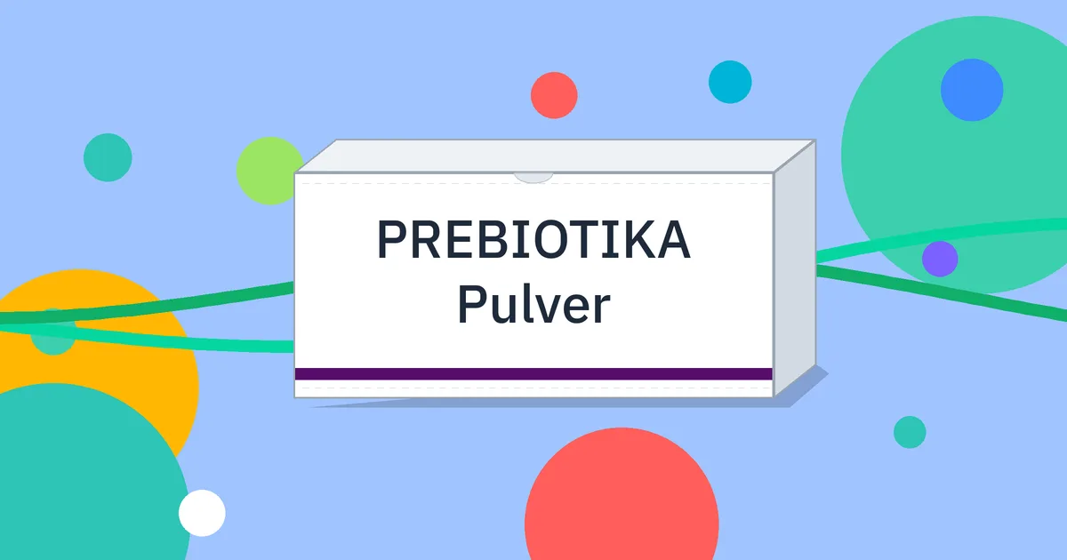 Symbolbild: Packung mit der Aufschrift PREBIOTIKA Pulver (PZN 17917091) – Verfügbarkeit und Bezug in Apotheken in Frankfurt am Main