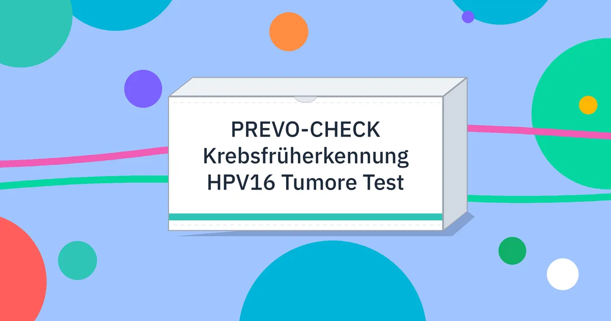 Symbolbild: Packung mit der Aufschrift PREVO-CHECK Krebsfrüherkennung HPV16 Tumore Test (PZN 18724046) – Verfügbarkeit und Bezug in Apotheken in Frankfurt am Main