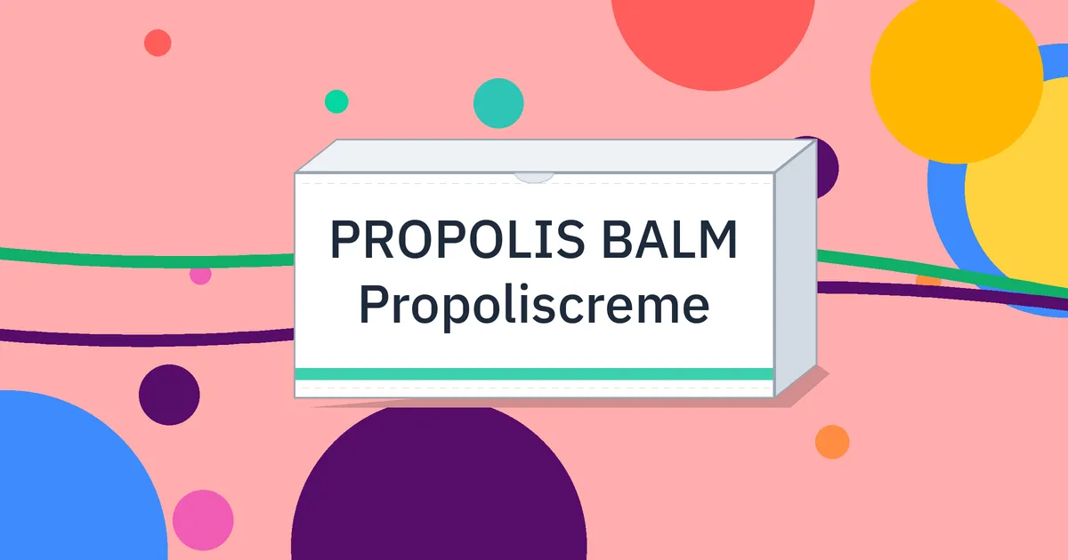 Symbolbild: Packung mit der Aufschrift PROPOLIS BALM Propoliscreme (PZN 19157164) – Verfügbarkeit und Bezug in Apotheken in Frankfurt am Main