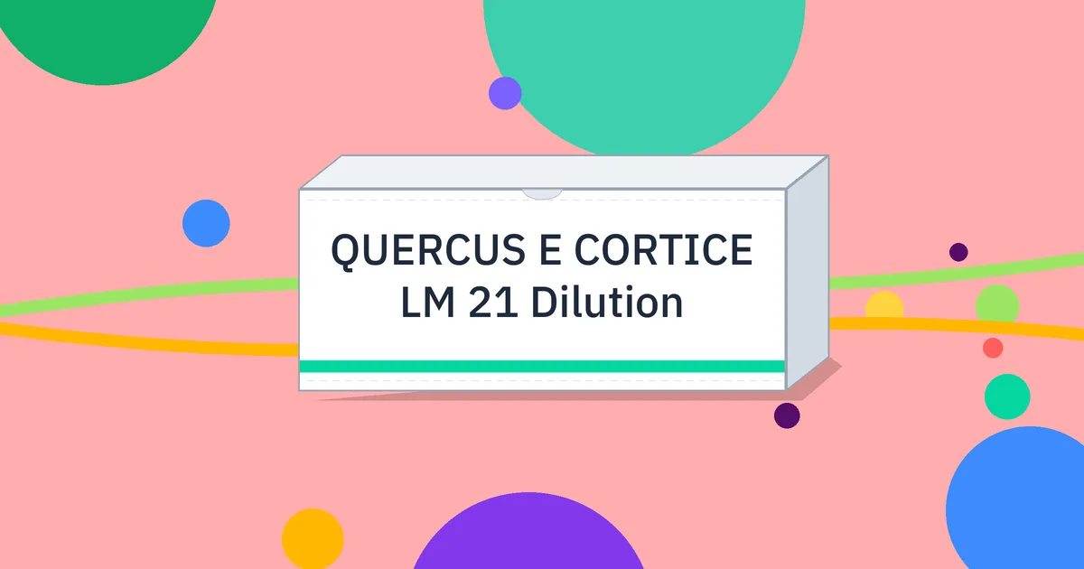 Symbolbild: Packung mit der Aufschrift QUERCUS E CORTICE LM 21 Dilution (PZN 13674237) – Verfügbarkeit und Bezug in Apotheken in Frankfurt am Main