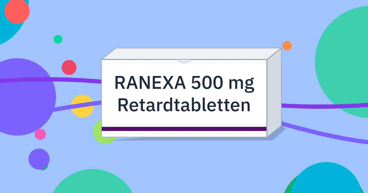 Symbolbild: Packung mit der Aufschrift RANEXA 500 mg Retardtabletten (PZN 00163624) – Verfügbarkeit und Bezug in Apotheken in Frankfurt am Main