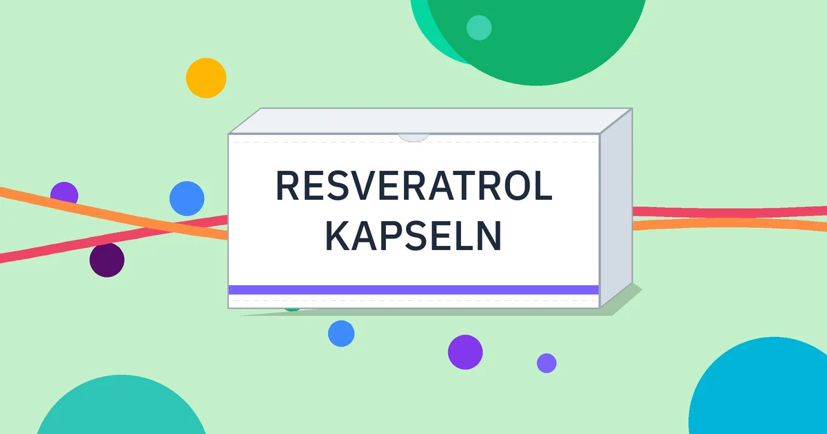 Symbolbild: Packung mit der Aufschrift RESVERATROL KAPSELN (PZN 19684225) – Verfügbarkeit und Bezug in Apotheken in Frankfurt am Main