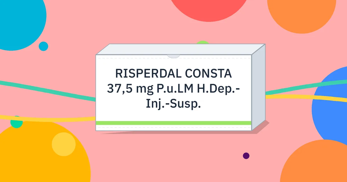 Symbolbild: Packung mit der Aufschrift RISPERDAL CONSTA 37,5 mg P.u.LM H.Dep.-Inj.-Susp. (PZN 00612275) – Verfügbarkeit und Bezug in Apotheken in Frankfurt am Main