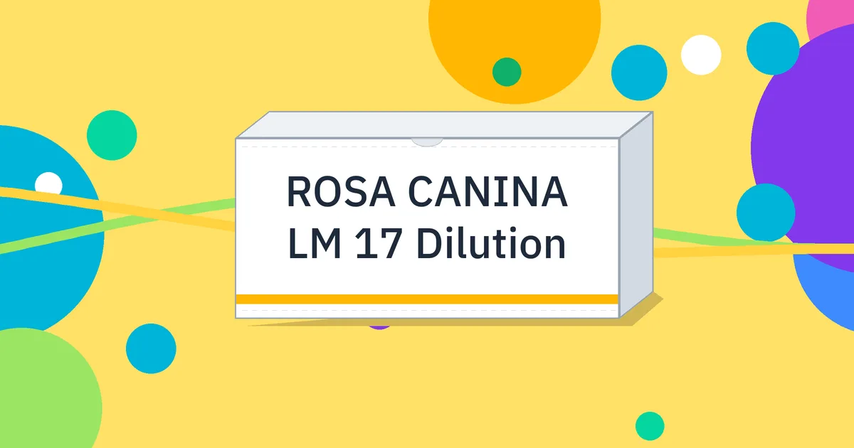Symbolbild: Packung mit der Aufschrift ROSA CANINA LM 17 Dilution (PZN 13055422) – Verfügbarkeit und Bezug in Apotheken in Frankfurt am Main