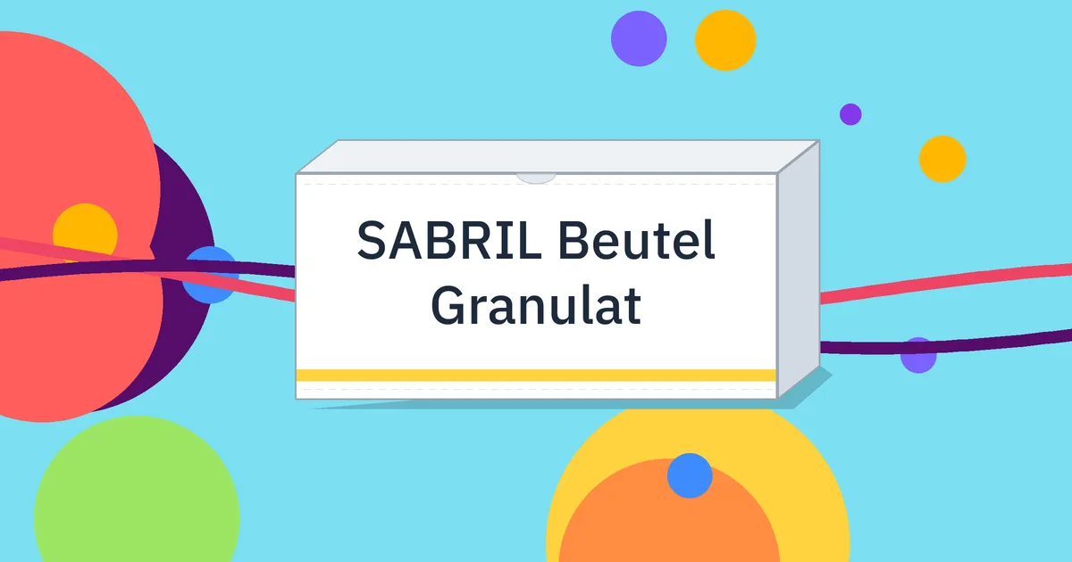 Symbolbild: Packung mit der Aufschrift SABRIL Beutel Granulat (PZN 00506679) – Verfügbarkeit und Bezug in Apotheken in Frankfurt am Main