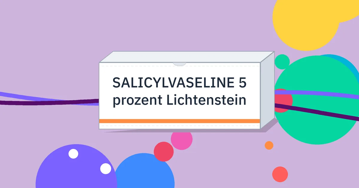 Symbolbild: Packung mit der Aufschrift SALICYLVASELINE 5 prozent Lichtenstein (PZN 03502328) – Verfügbarkeit und Bezug in Apotheken in Frankfurt am Main