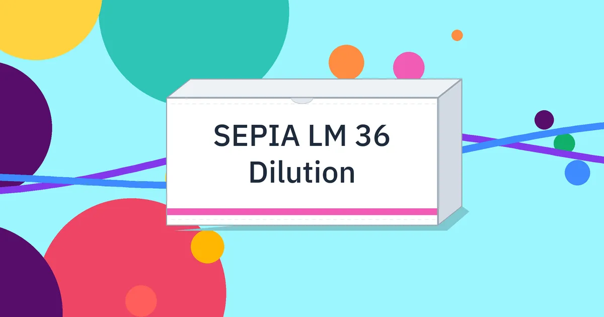 Symbolbild: Packung mit der Aufschrift SEPIA LM 36 Dilution (PZN 13188695) – Verfügbarkeit und Bezug in Apotheken in Frankfurt am Main