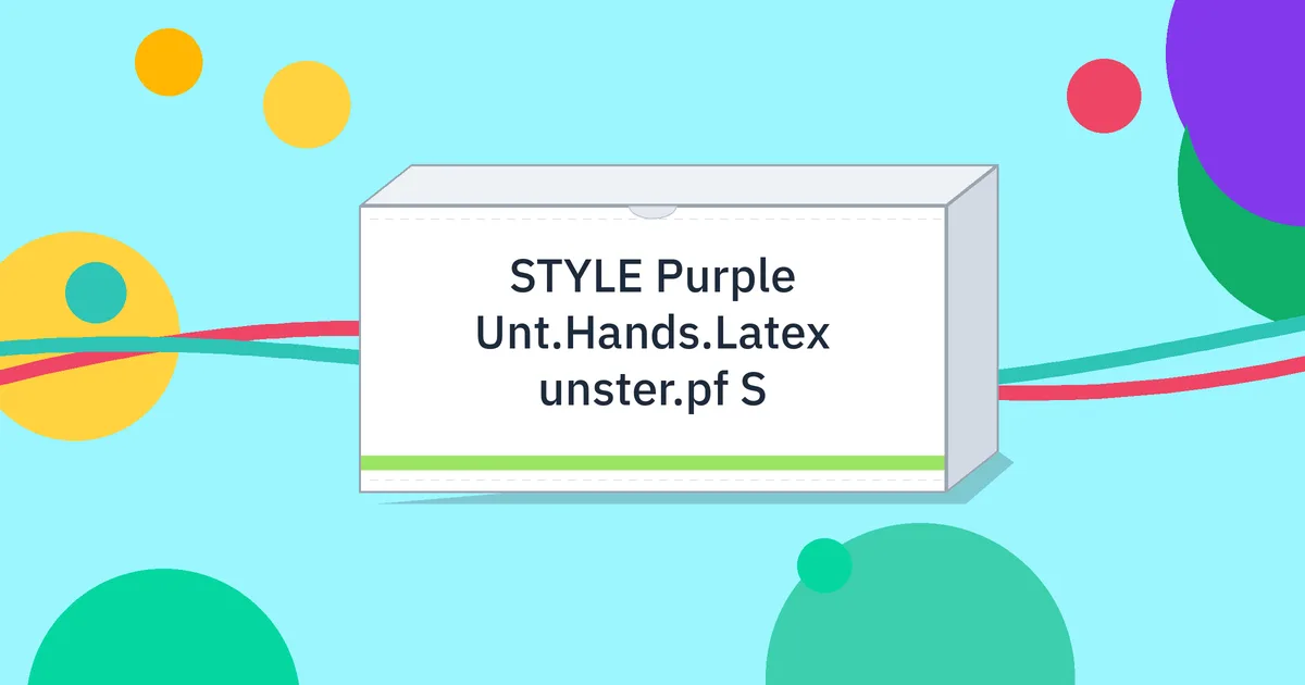Symbolbild: Packung mit der Aufschrift STYLE Purple Unt.Hands.Latex unster.pf S (PZN 15569728) – Verfügbarkeit und Bezug in Apotheken in Frankfurt am Main