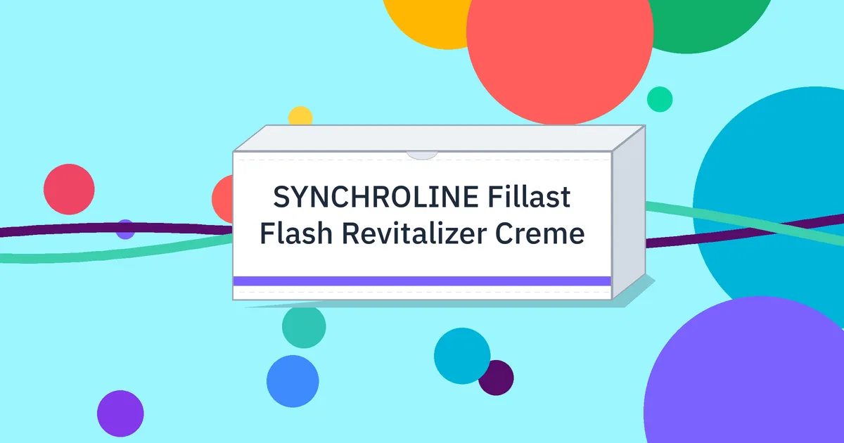 Symbolbild: Packung mit der Aufschrift SYNCHROLINE Fillast Flash Revitalizer Creme (PZN 09384108) – Verfügbarkeit und Bezug in Apotheken in Frankfurt am Main