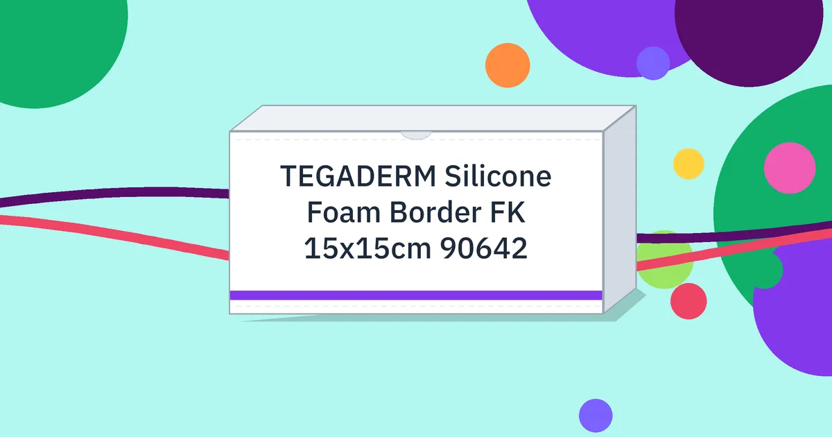 Symbolbild: Packung mit der Aufschrift TEGADERM Silicone Foam Border FK 15x15cm 90642 (PZN 08738389) – Verfügbarkeit und Bezug in Apotheken in Frankfurt am Main