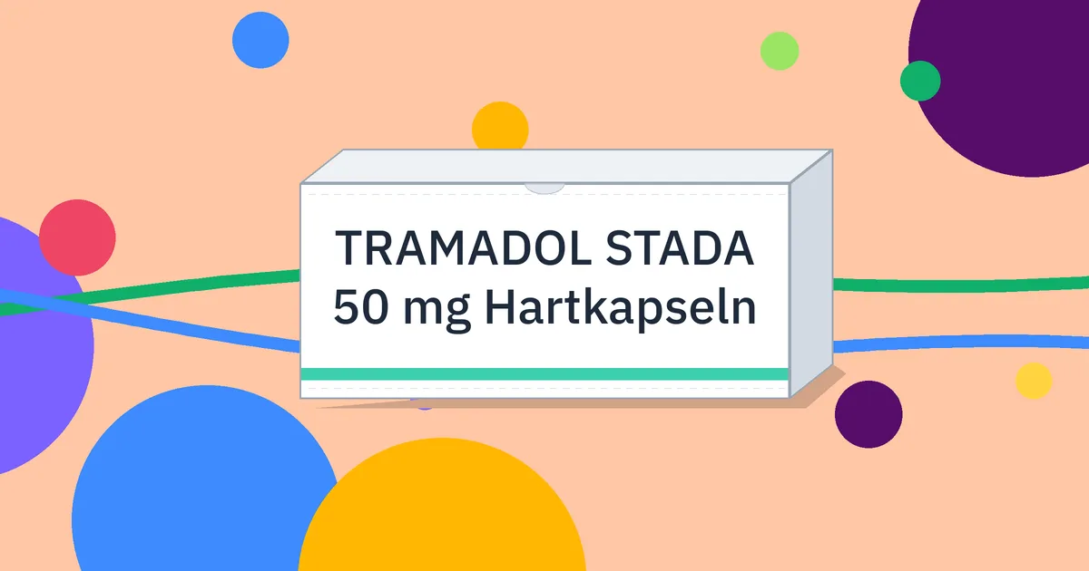 Symbolbild: Packung mit der Aufschrift TRAMADOL STADA 50 mg Hartkapseln (PZN 06960988) – Verfügbarkeit und Bezug in Apotheken in Frankfurt am Main
