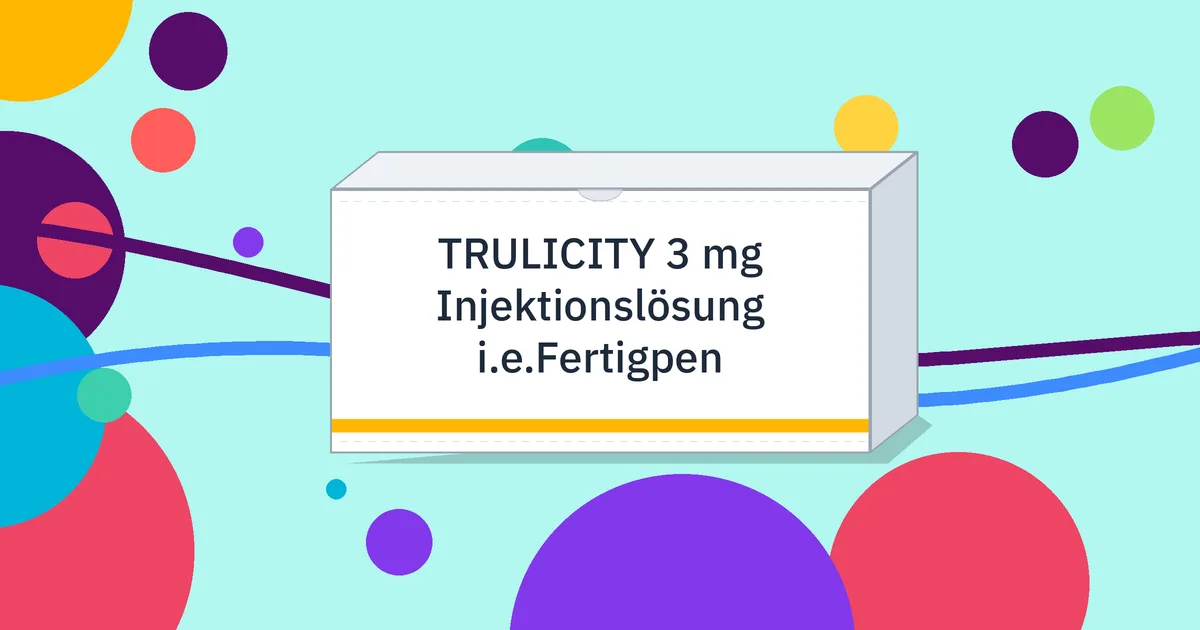 Symbolbild: Packung mit der Aufschrift TRULICITY 3 mg Injektionslösung i.e.Fertigpen (PZN 16840340) – Verfügbarkeit und Bezug in Apotheken in Frankfurt am Main