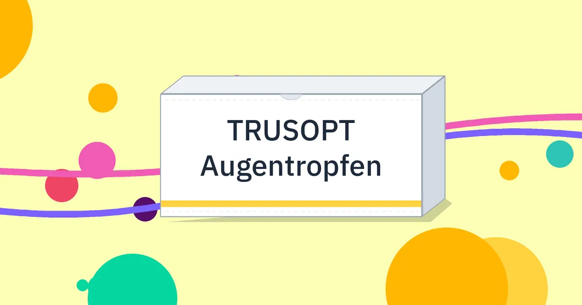 Symbolbild: Packung mit der Aufschrift TRUSOPT Augentropfen (PZN 02199744) – Verfügbarkeit und Bezug in Apotheken in Frankfurt am Main