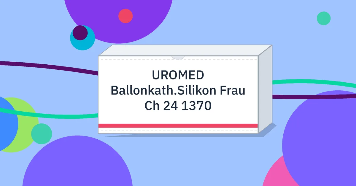 Symbolbild: Packung mit der Aufschrift UROMED Ballonkath.Silikon Frau Ch 24 1370 (PZN 03280939) – Verfügbarkeit und Bezug in Apotheken in Frankfurt am Main