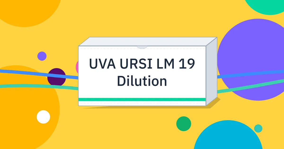 Symbolbild: Packung mit der Aufschrift UVA URSI LM 19 Dilution (PZN 13259188) – Verfügbarkeit und Bezug in Apotheken in Frankfurt am Main