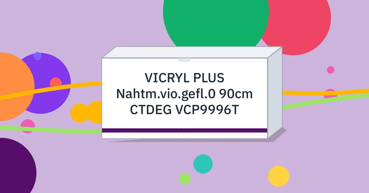 Symbolbild: Packung mit der Aufschrift VICRYL PLUS Nahtm.vio.gefl.0 90cm CTDEG VCP9996T (PZN 20918645) – Verfügbarkeit und Bezug in Apotheken in Frankfurt am Main
