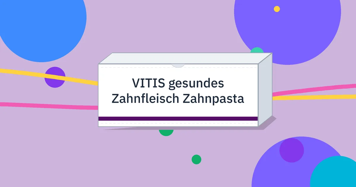 Symbolbild: Packung mit der Aufschrift VITIS gesundes Zahnfleisch Zahnpasta (PZN 19152474) – Verfügbarkeit und Bezug in Apotheken in Frankfurt am Main