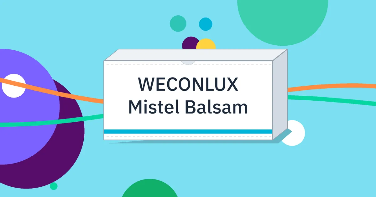 Symbolbild: Packung mit der Aufschrift WECONLUX Mistel Balsam (PZN 12727670) – Verfügbarkeit und Bezug in Apotheken in Frankfurt am Main