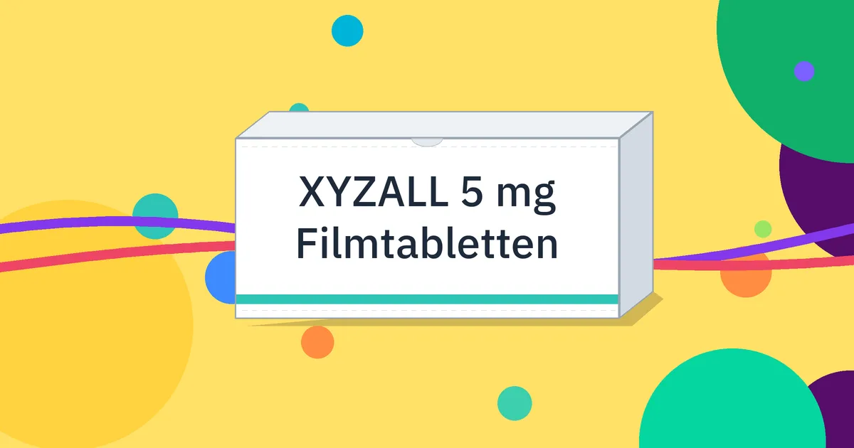Symbolbild: Packung mit der Aufschrift XYZALL 5 mg Filmtabletten (PZN 07723078) – Verfügbarkeit und Bezug in Apotheken in Frankfurt am Main