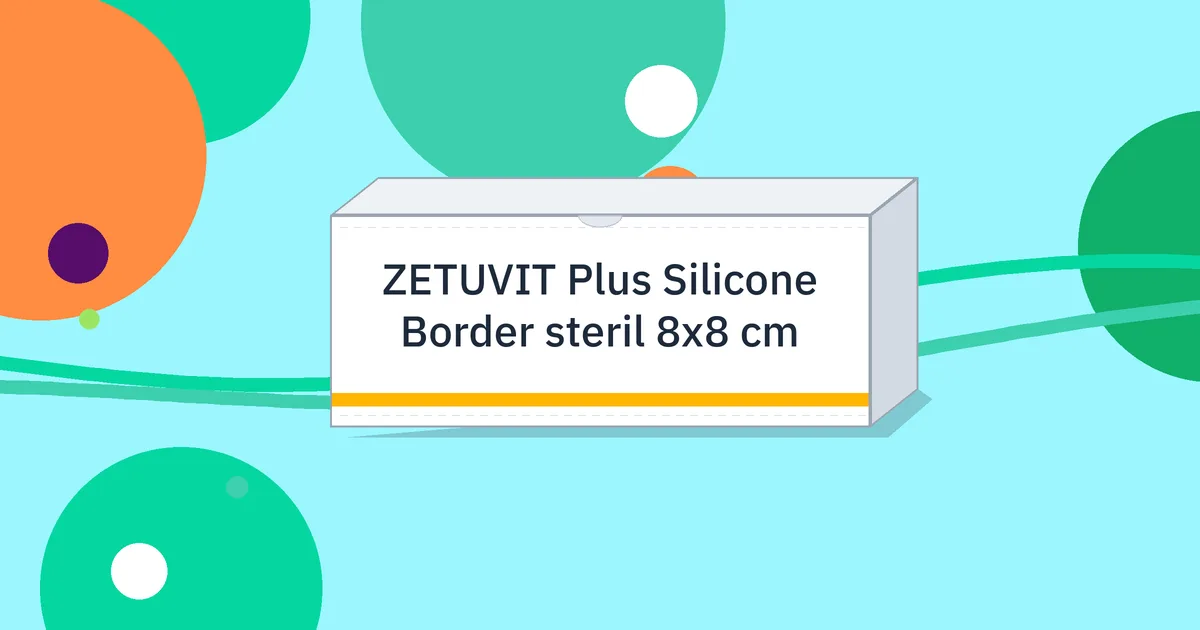 Symbolbild: Packung mit der Aufschrift ZETUVIT Plus Silicone Border steril 8x8 cm (PZN 20587875) – Verfügbarkeit und Bezug in Apotheken in Frankfurt am Main