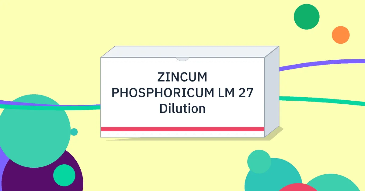 Symbolbild: Packung mit der Aufschrift ZINCUM PHOSPHORICUM LM 27 Dilution (PZN 13297711) – Verfügbarkeit und Bezug in Apotheken in Frankfurt am Main