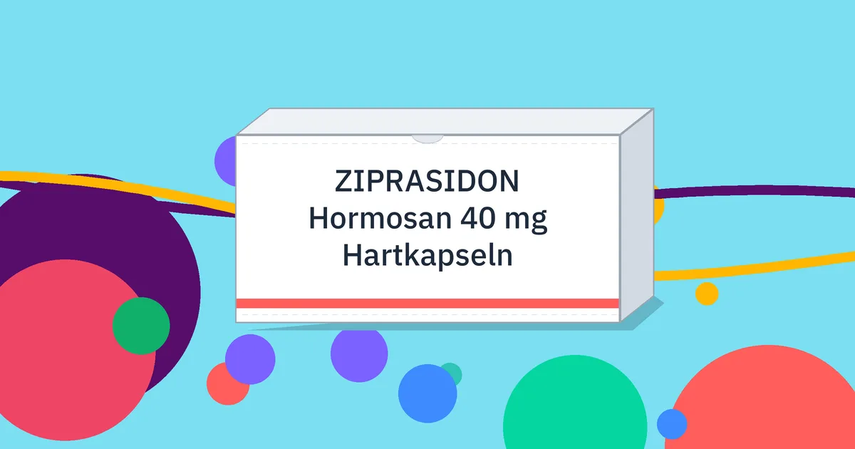 Symbolbild: Packung mit der Aufschrift ZIPRASIDON Hormosan 40 mg Hartkapseln (PZN 01154573) – Verfügbarkeit und Bezug in Apotheken in Frankfurt am Main