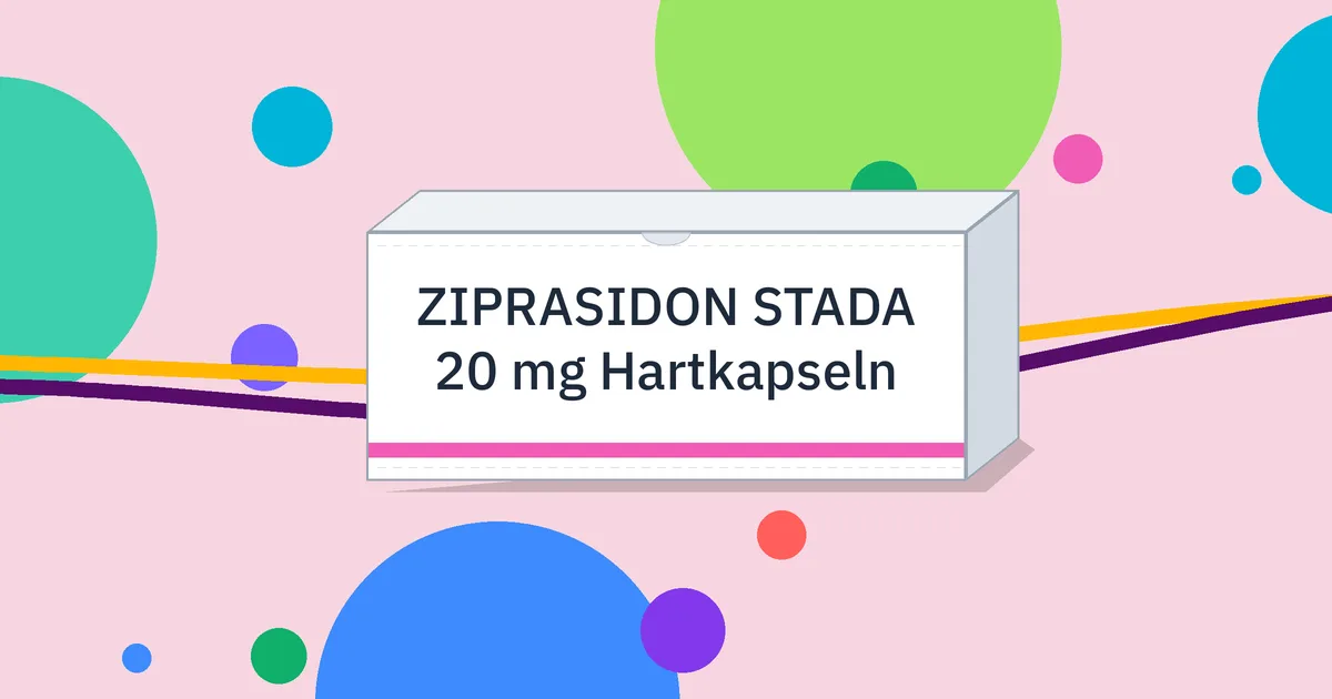 Symbolbild: Packung mit der Aufschrift ZIPRASIDON STADA 20 mg Hartkapseln (PZN 13570584) – Verfügbarkeit und Bezug in Apotheken in Frankfurt am Main